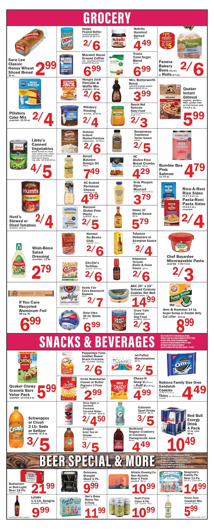 Food Bazaar Weekly Ad Aug 14 – Aug 20, 2025