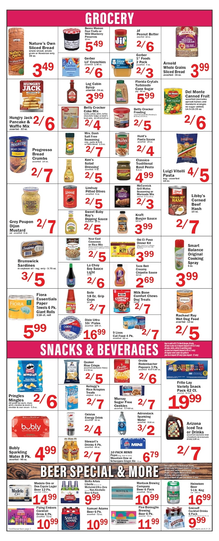 Food Bazaar Weekly Ad Aug 21 – Aug 27, 2025