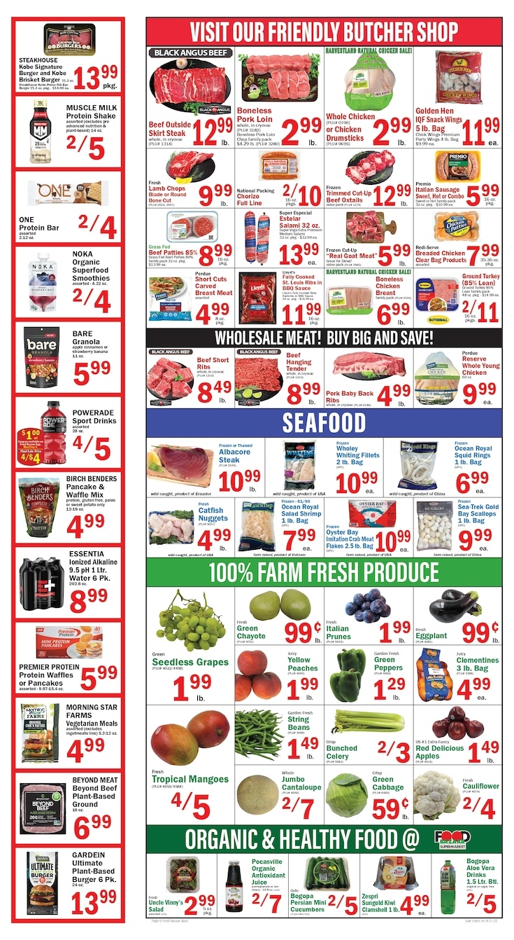 Food Bazaar Weekly Ad Aug 21 – Aug 27, 2025
