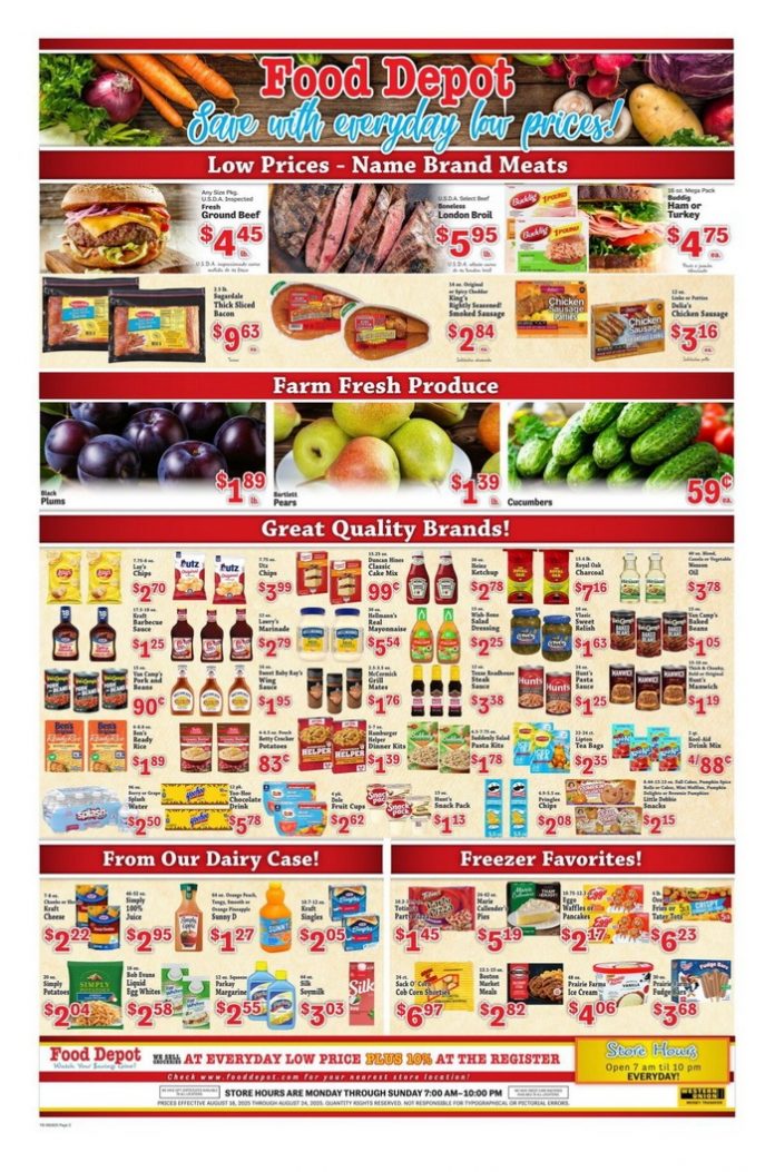 Food Depot Weekly Ad Aug 18 – Aug 24, 2025