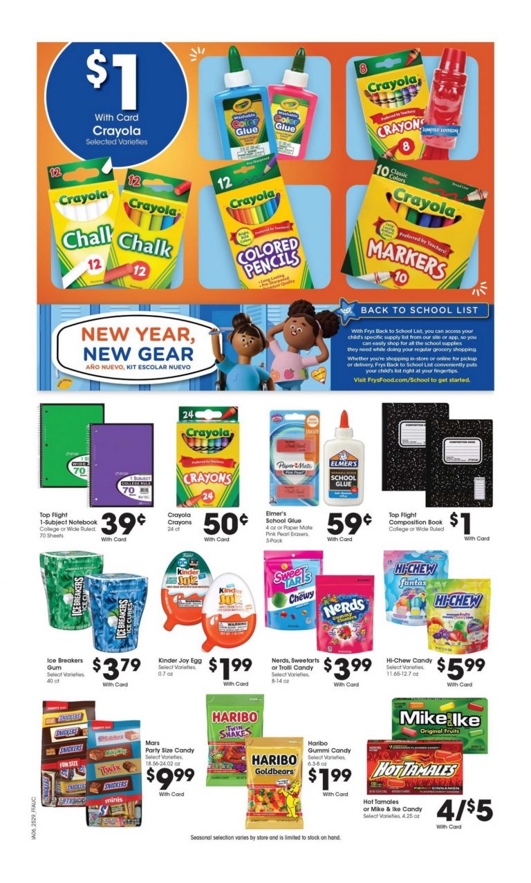 Fry's Food Weekly Ad Aug 20 – Aug 26, 2025
