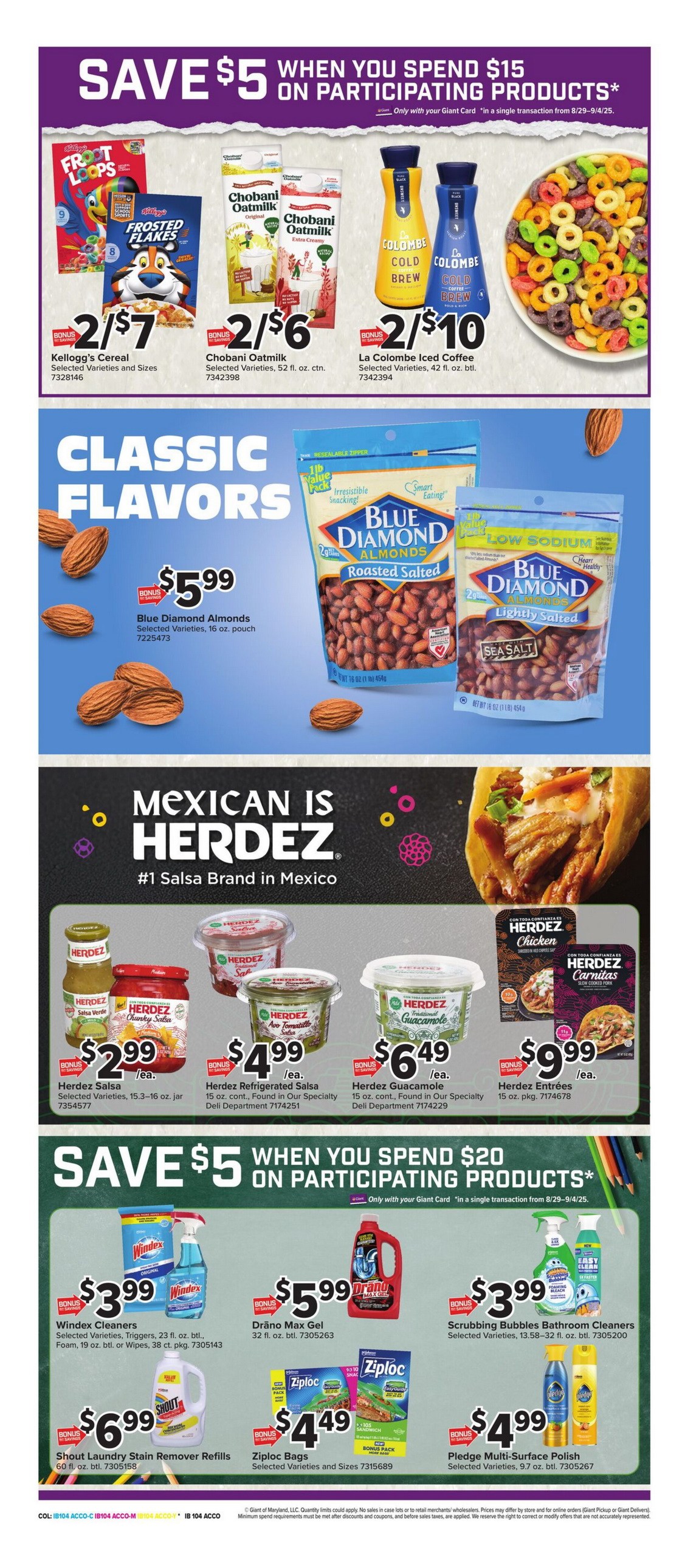 Giant Food Weekly Ad Aug 29 – Sep 04, 2025 (Labor Day Promotion Included)