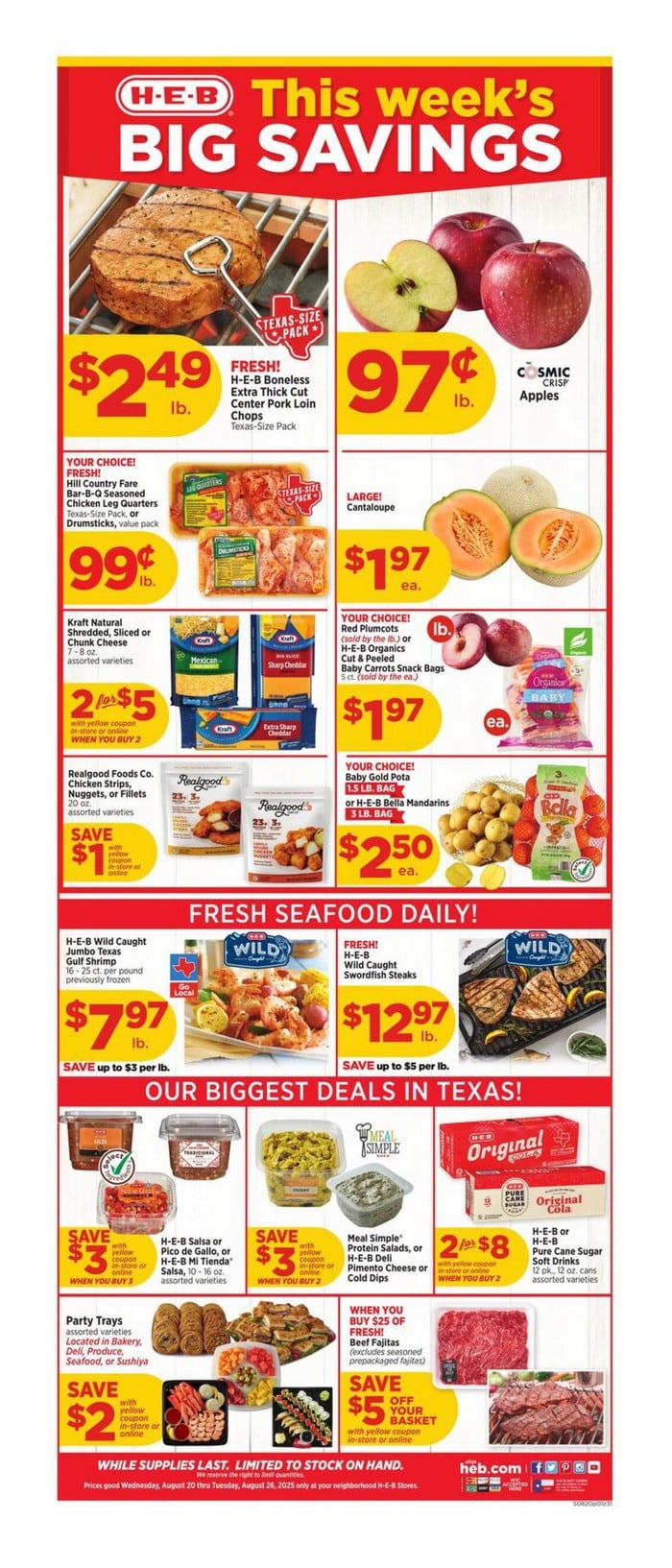 HEB Weekly Ad Aug 20 – Aug 26, 2025