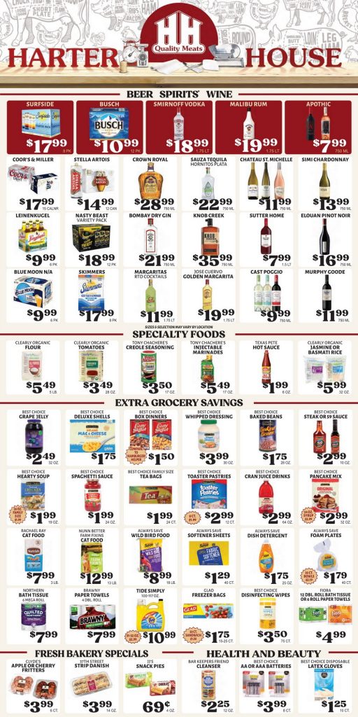 Harter House Weekly Ad Aug 20 – Aug 26, 2025