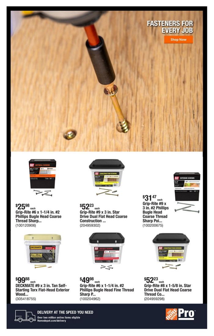Home Depot Pro Weekly Ad Aug 04 – Aug 11, 2025