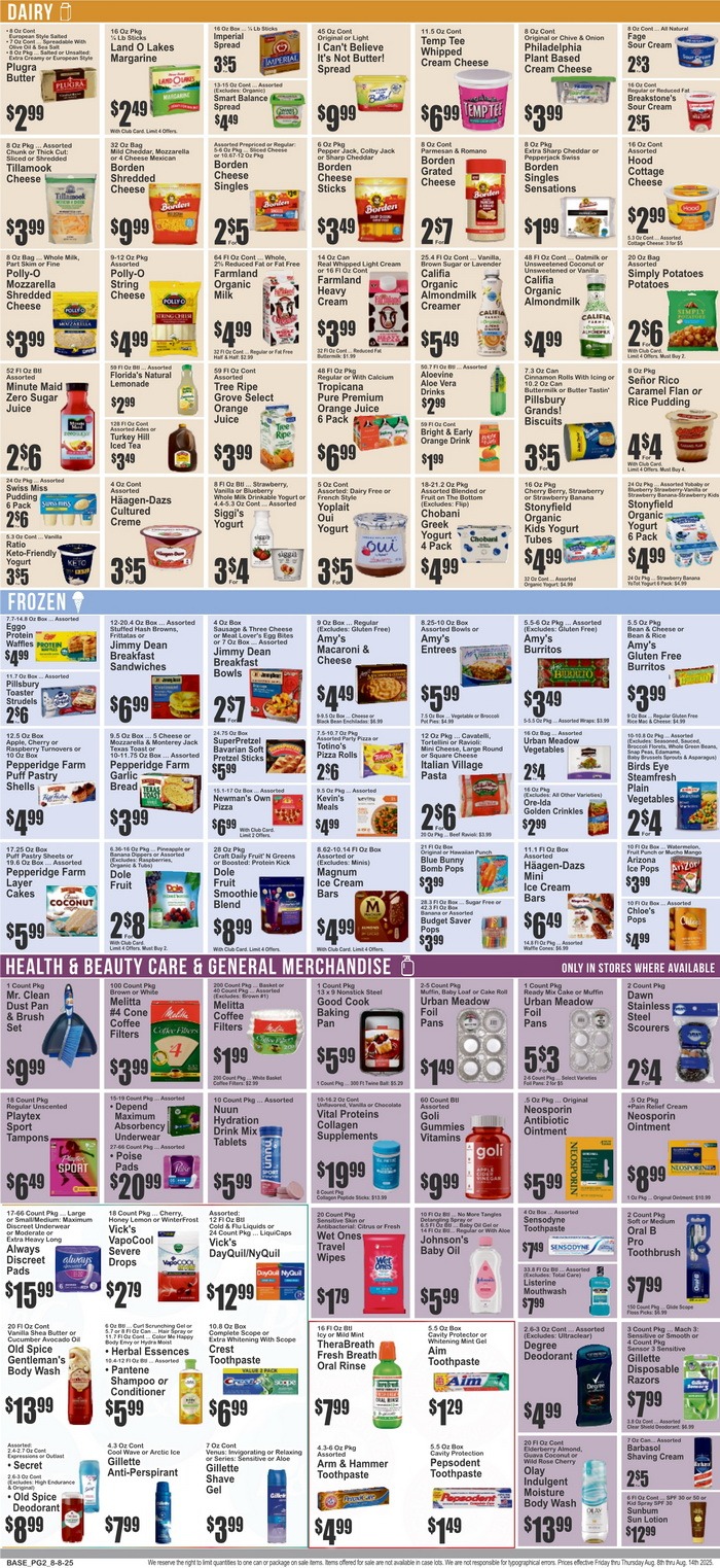 Key Food Weekly Ad Aug 08 – Aug 14, 2025