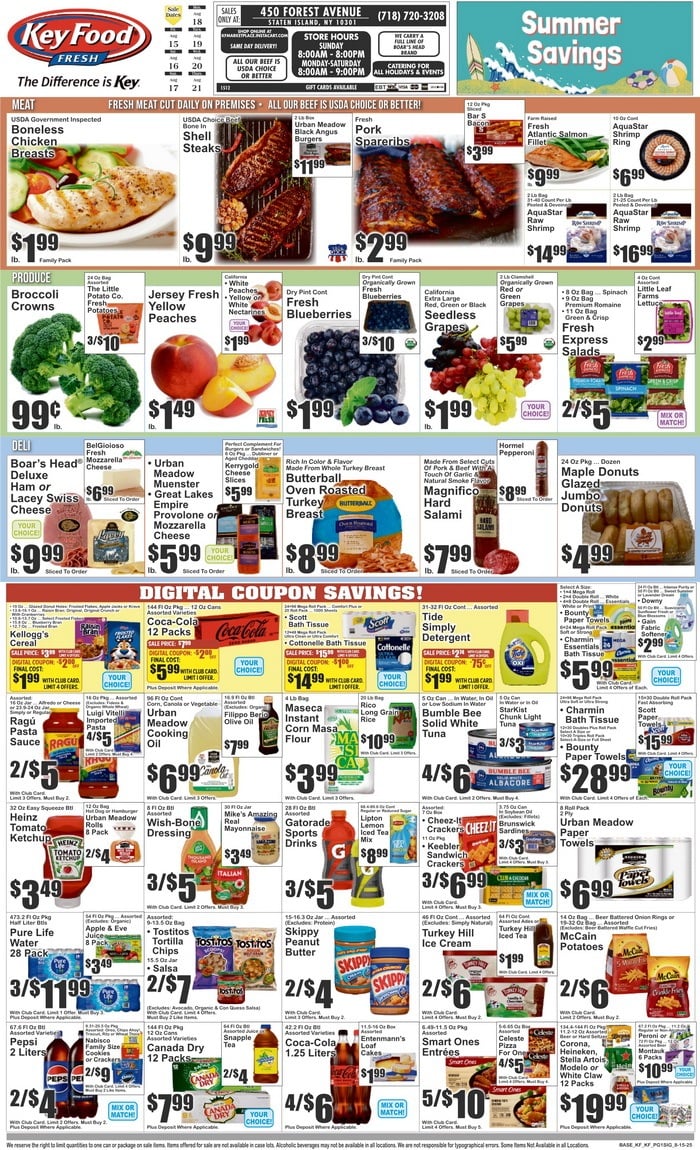 Key Food Weekly Ad Aug 15 – Aug 21, 2025