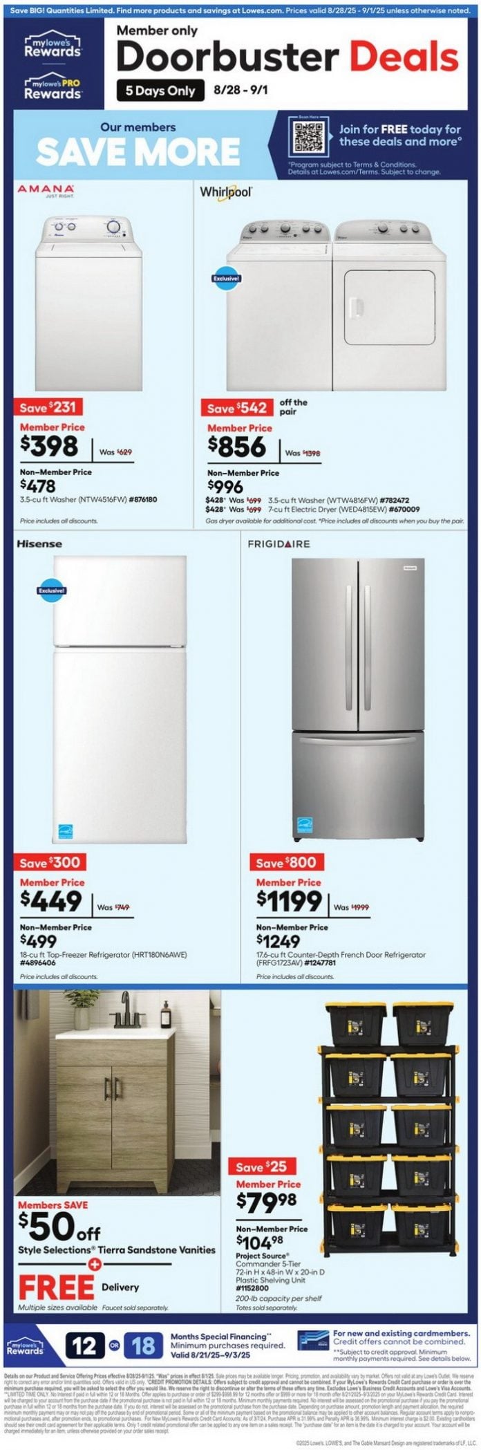 Lowe's Weekly Ad Aug 28 – Sep 01, 2025 (Labor Day Promotion Included)