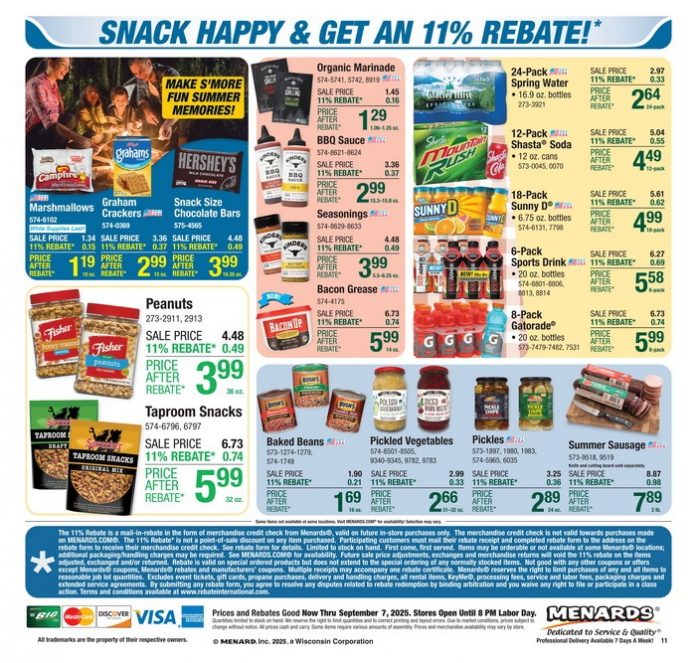 Menards Weekly Ad Aug 28 – Sep 07, 2025 (Labor Day Promotion Included)