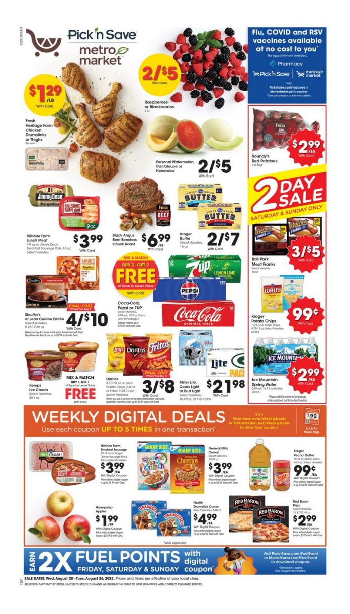 Pick 'n Save Weekly Ad Aug 20 – Aug 26, 2025