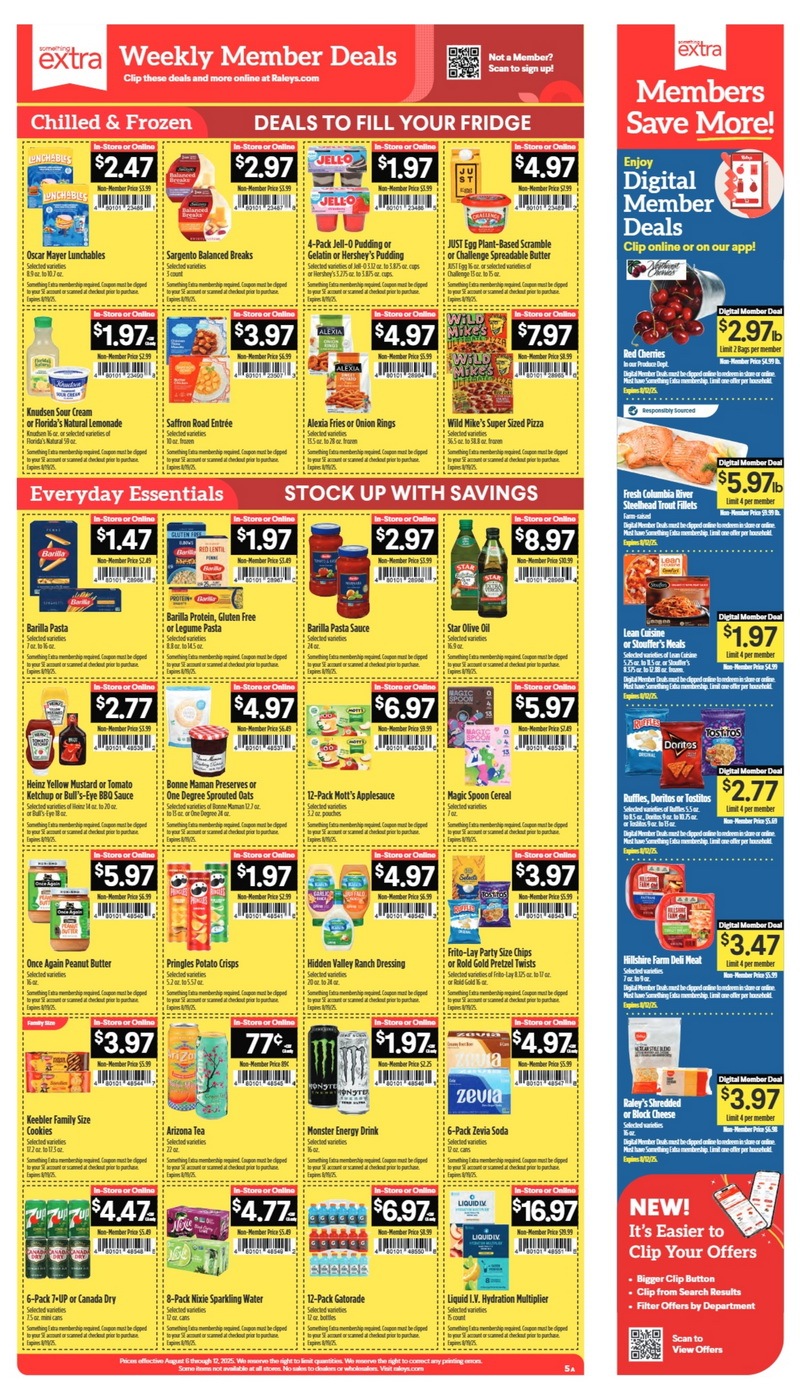 Raley's Supermarkets Weekly Ad Aug 06 – Aug 12, 2025