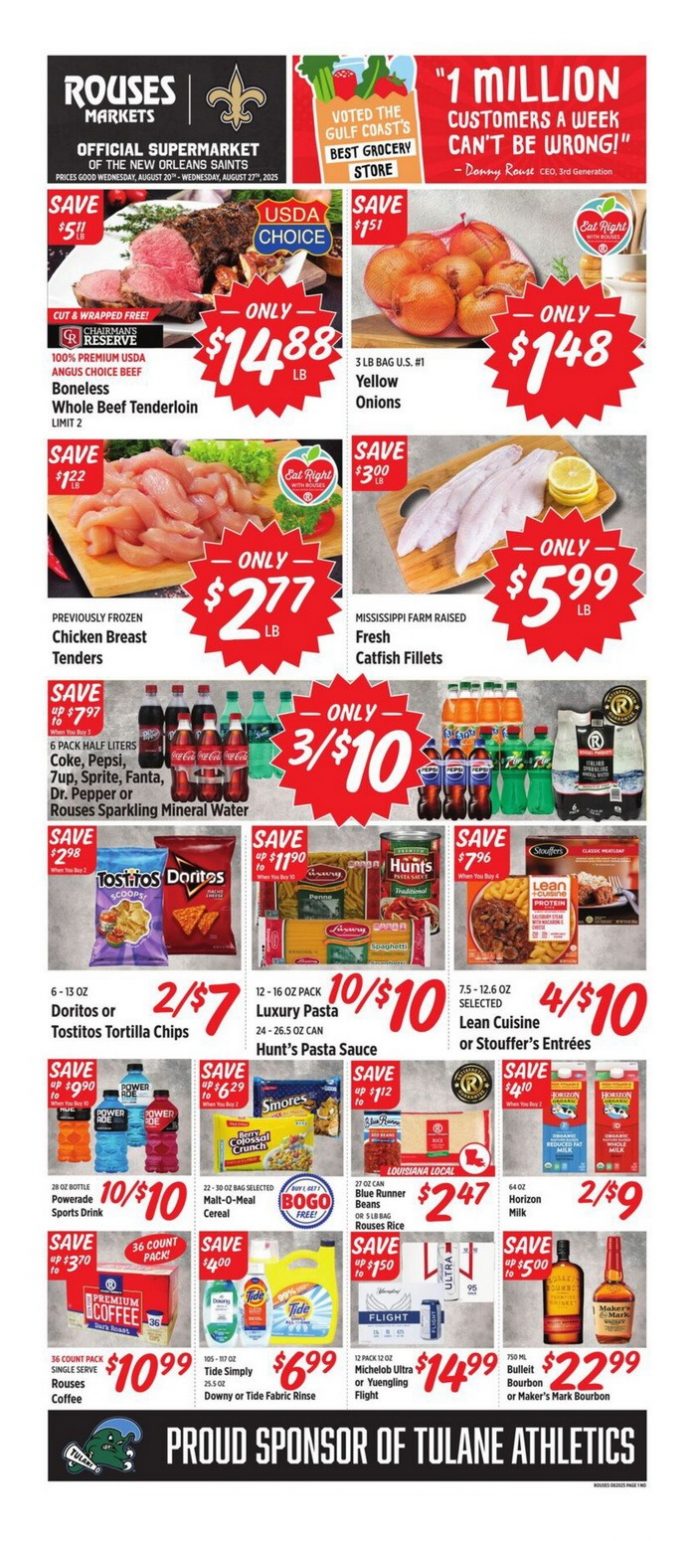 Rouses Weekly Ad Aug 20 – Aug 27, 2025