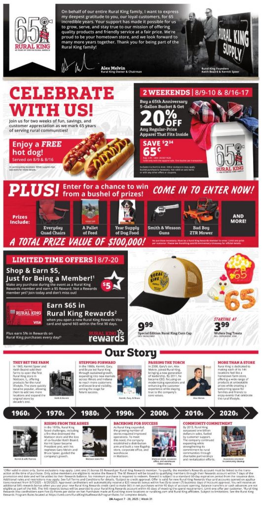 Rural King Weekly Ad Aug 07 – Aug 20, 2025