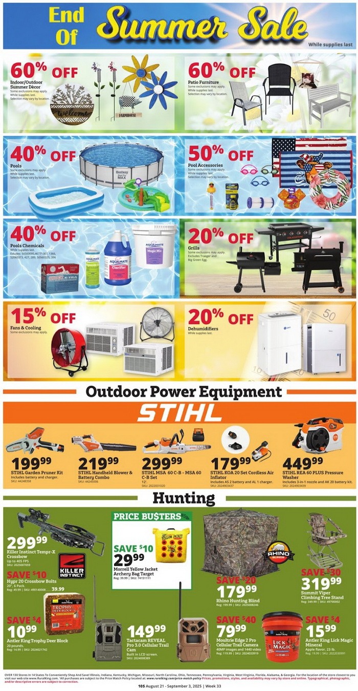 Rural King Weekly Ad Aug 21 – Sep 03, 2025