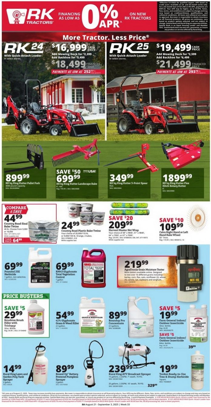 Rural King Weekly Ad Aug 21 – Sep 03, 2025