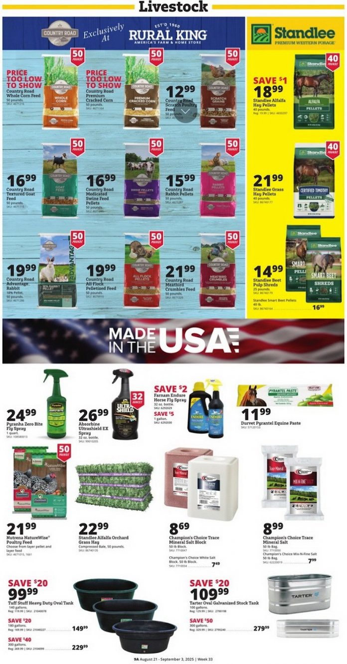 Rural King Weekly Ad Aug 21 – Sep 03, 2025