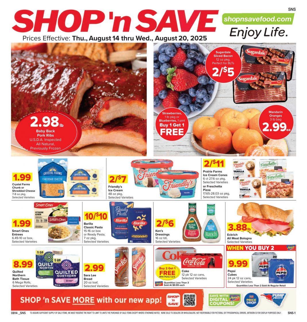 SHOP 'n SAVE Weekly Ad Aug 14 – Aug 20, 2025