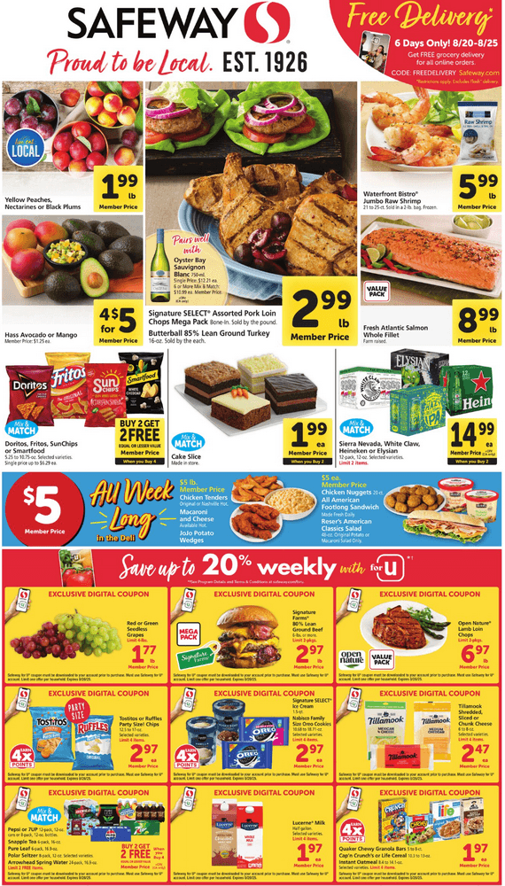 Safeway Weekly Ad Aug 20 – Aug 26, 2025