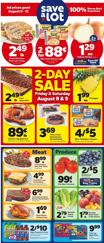 Save A Lot Weekly Ad Aug 06 – Aug 12, 2025