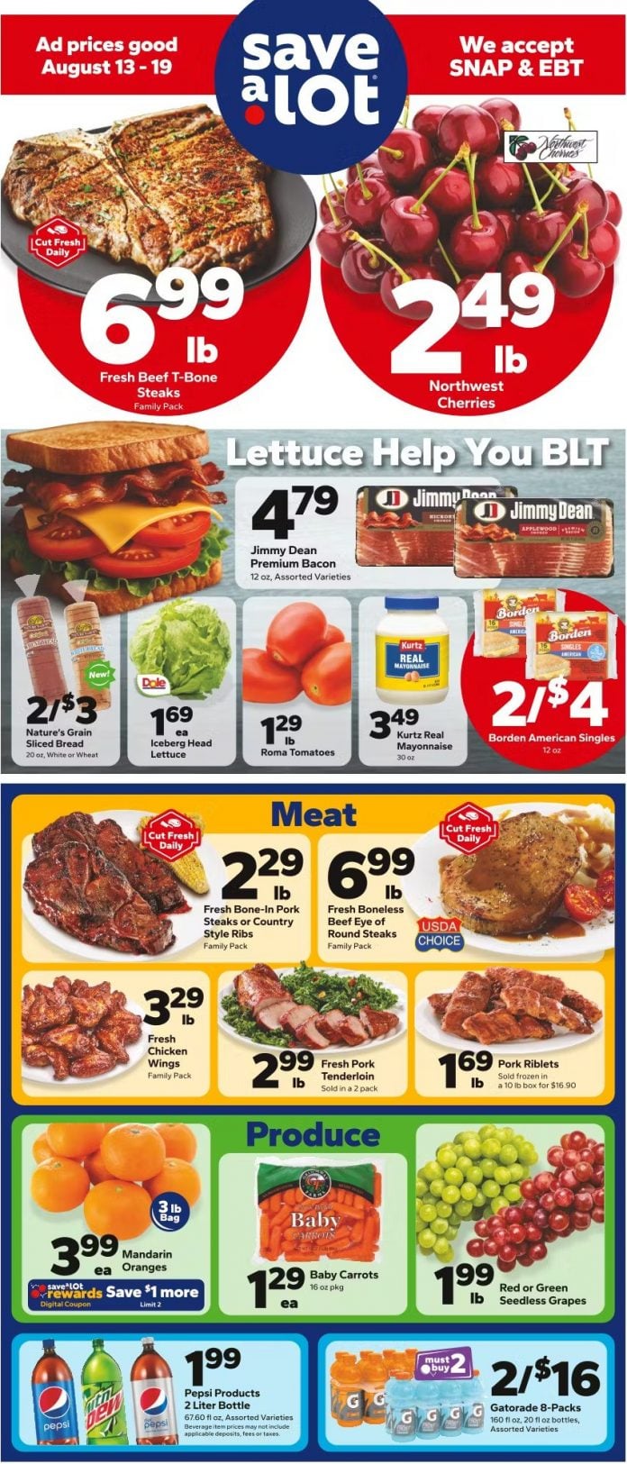 Save A Lot Weekly Ad Aug 13 – Aug 19, 2025