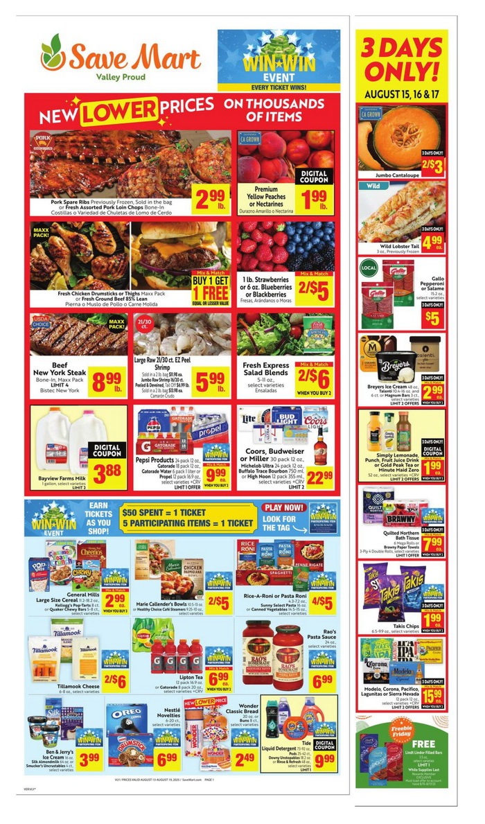 Save Mart Supermarket Weekly Ad Aug 13 – Aug 19, 2025