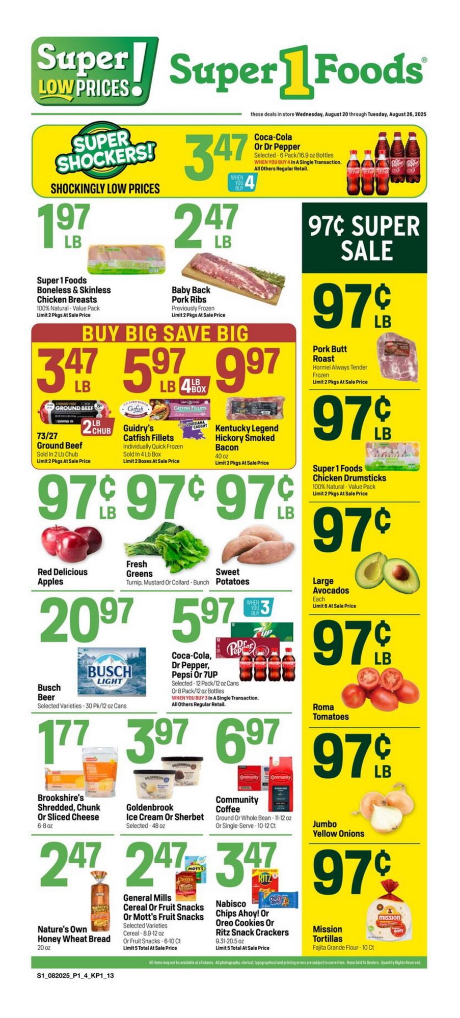 Super 1 Foods Weekly Ad Aug 20 – Aug 26, 2025