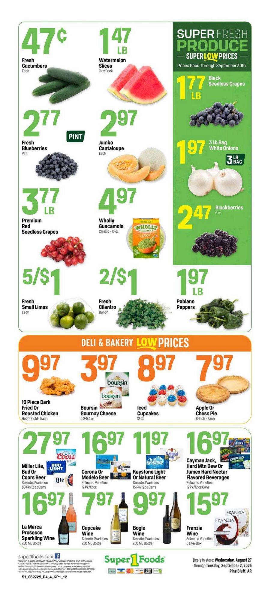 Super 1 Foods Weekly Ad Aug 27 – Sep 02, 2025 (Labor Day Sale Included)