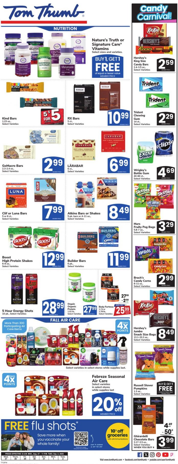 Tom Thumb Weekly Ad Aug 27 – Sep 02, 2025 (Labor Day Promotion Included)