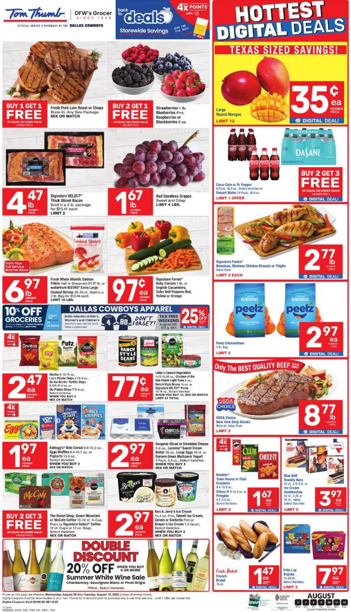 Tom Thumb Weekly Ad Aug 06 – Aug 12, 2025