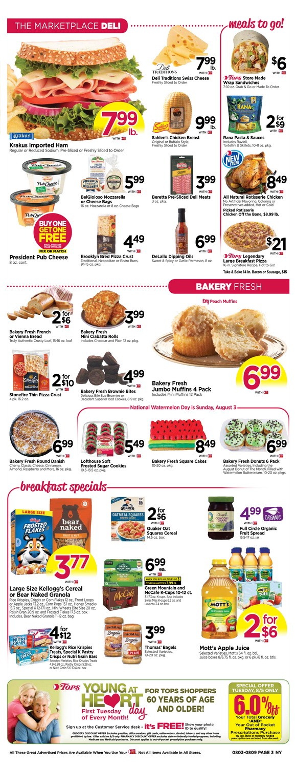 Tops Weekly Ad Aug 03 – Aug 09, 2025