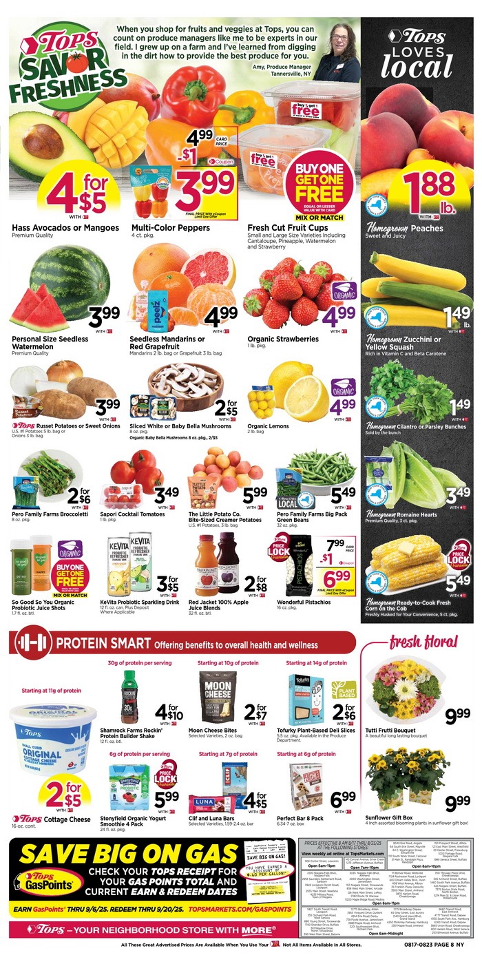 Tops Weekly Ad Aug 17 – Aug 23, 2025
