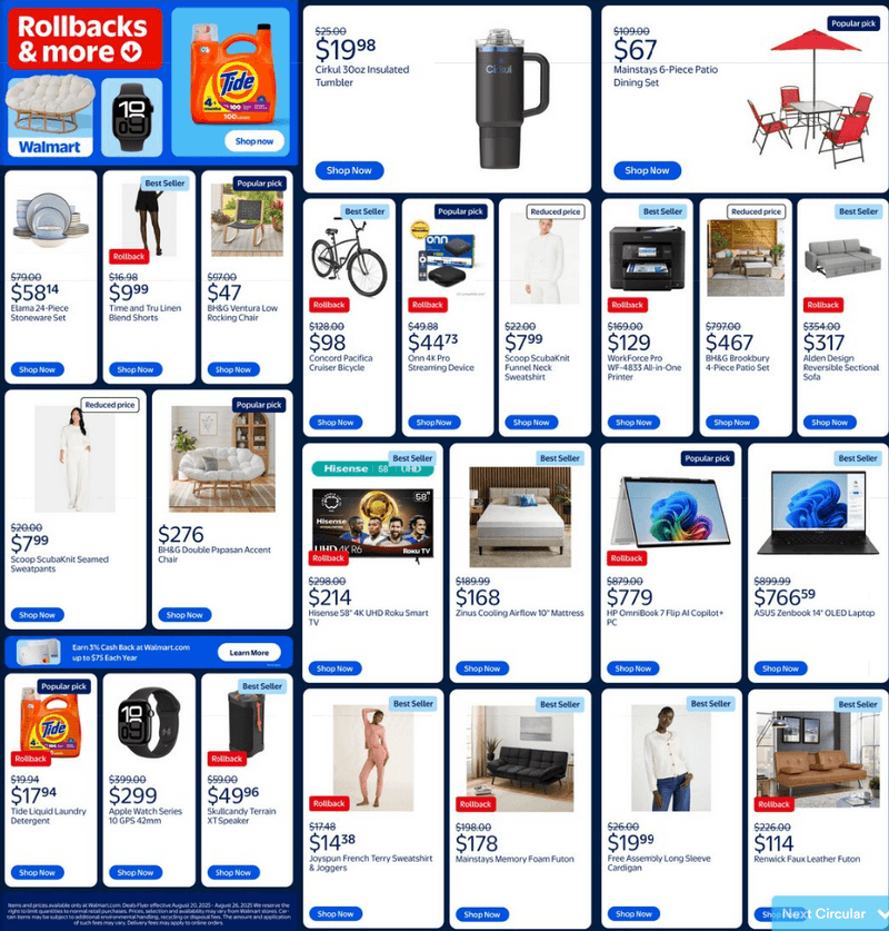 Walmart Weekly Ad Aug 20 – Aug 26, 2025