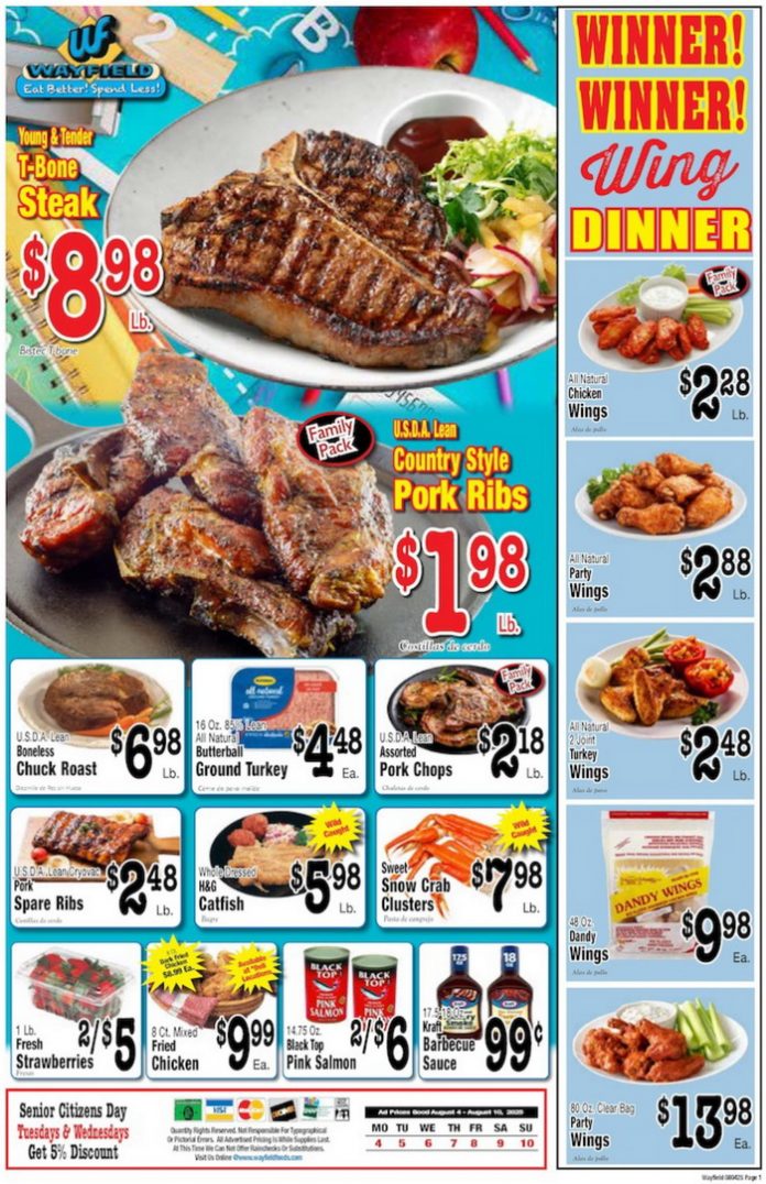 Wayfield Foods Weekly Ad Aug 04 – Aug 10, 2025