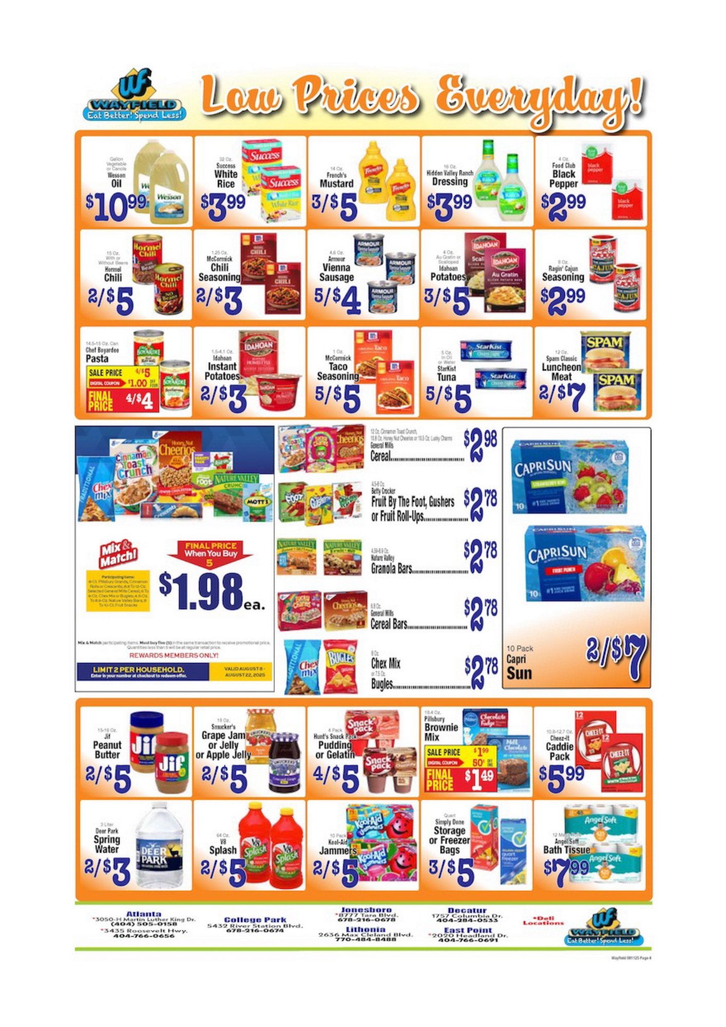 Wayfield Foods Weekly Ad Aug 11 – Aug 17, 2025