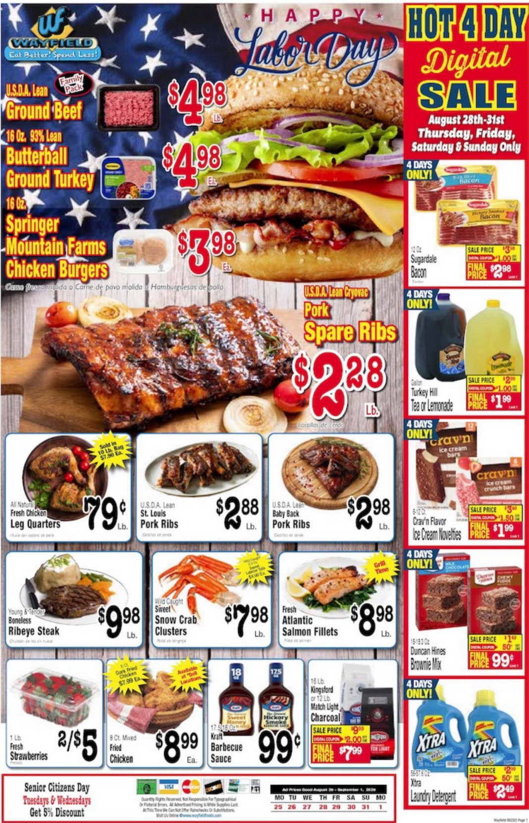 Wayfield Foods Weekly Ad Aug 25 – Aug 31, 2025