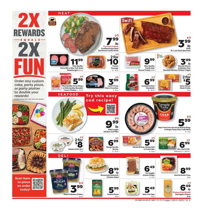 Weis Markets Monthly Ad Aug 21 – Sep 17, 2025