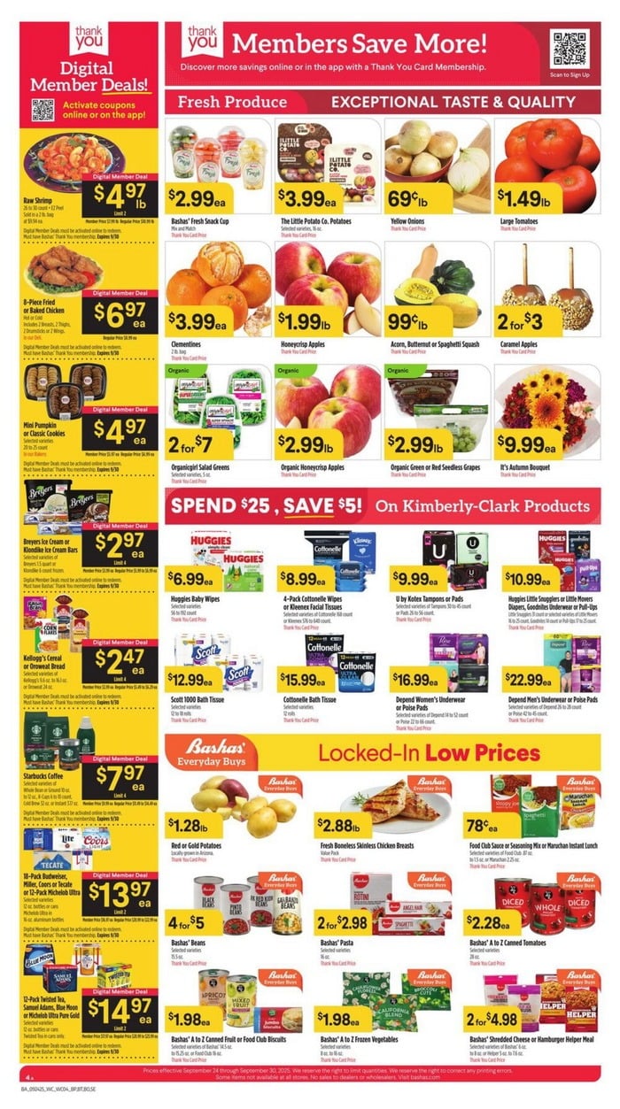 Bashas Weekly Ad Sep 24 – Sep 30, 2025