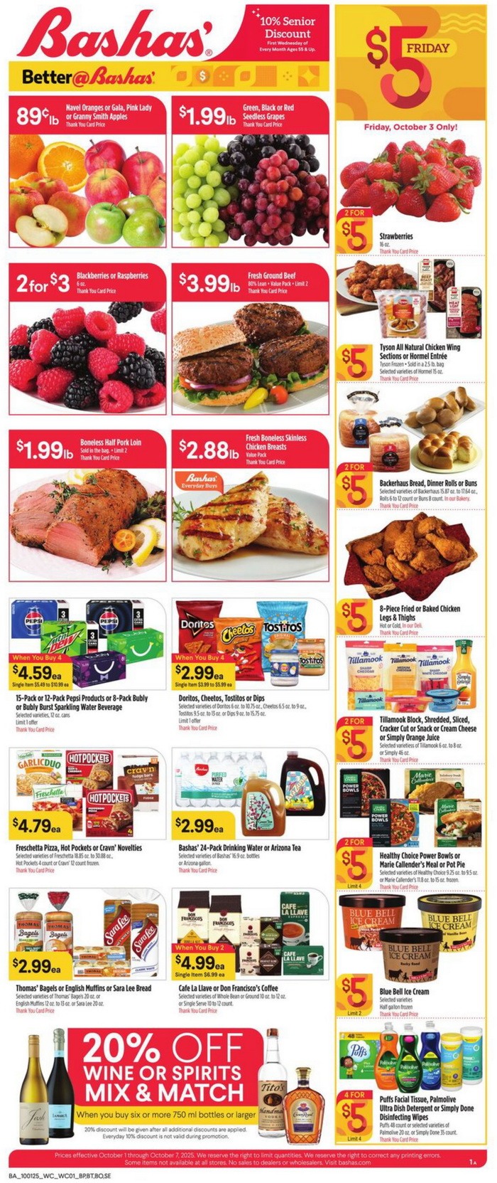 Bashas Weekly Ad Oct 01 – Oct 07, 2025