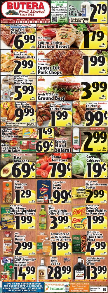 Butera Weekly Ad Sep 17 – Sep 23, 2025