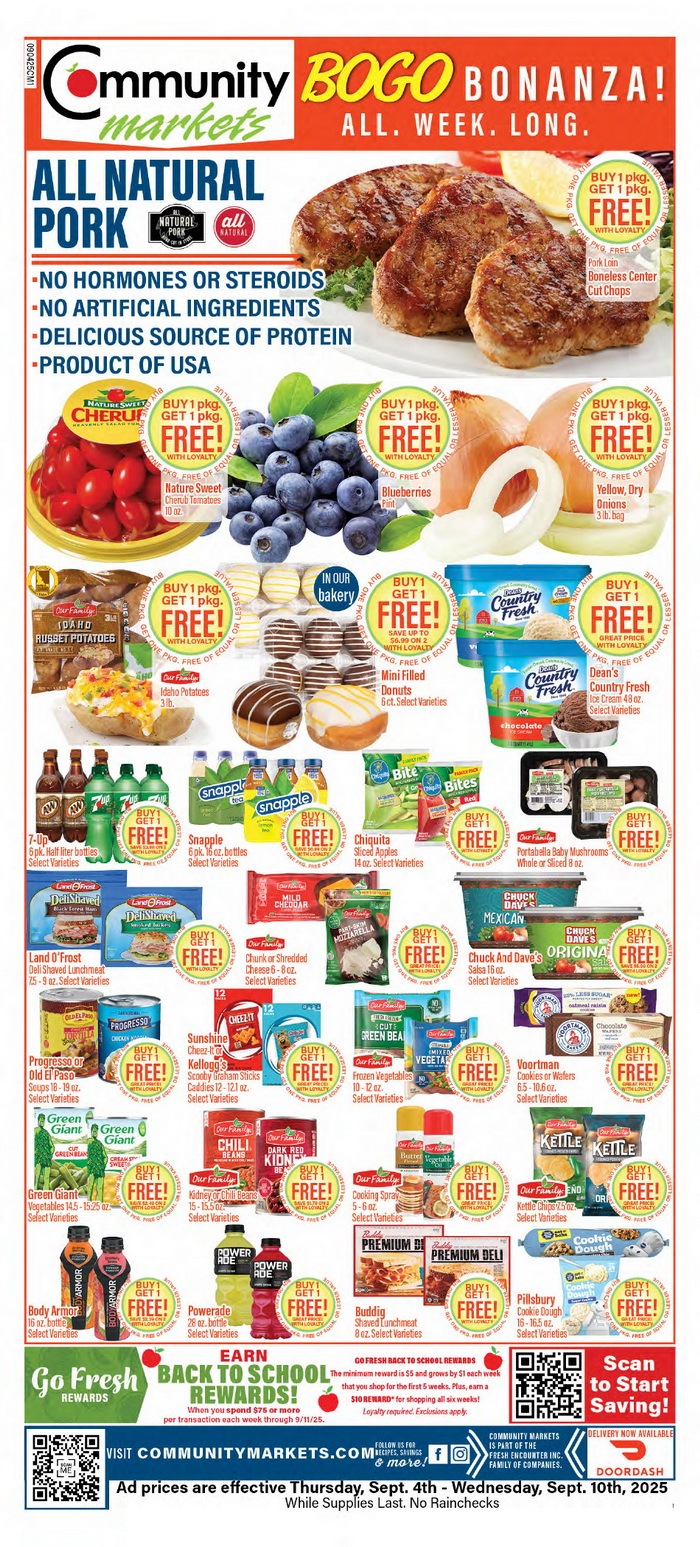 Community Markets Weekly Ad Sep 04 – Sep 10, 2025