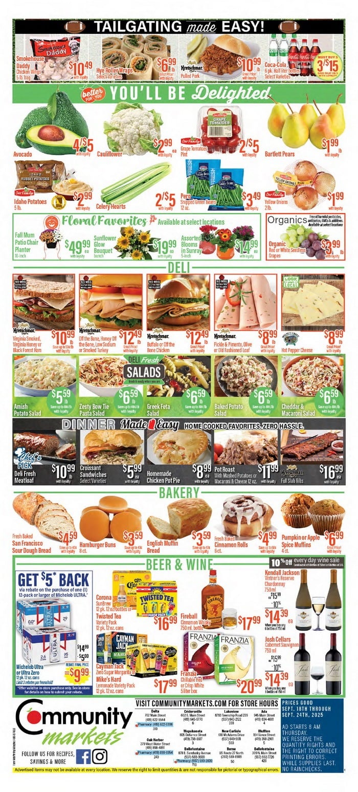 Community Markets Weekly Ad Sep 18 – Sep 24, 2025