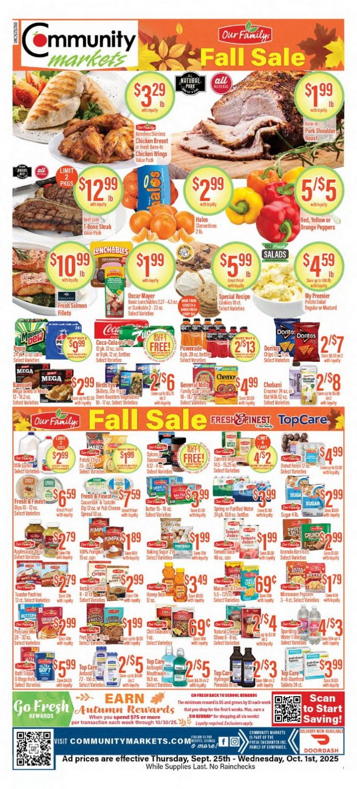 Community Markets Weekly Ad Sep 25 – Oct 01, 2025