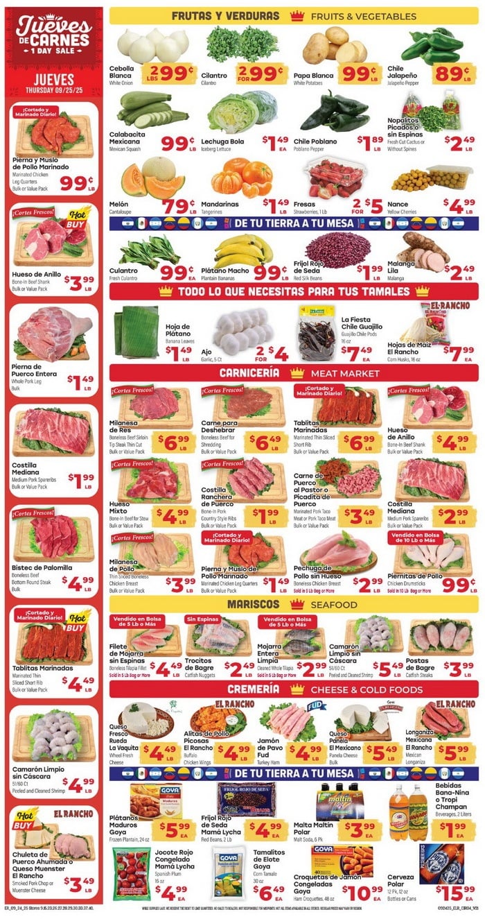 El Rancho Weekly Ad Sep 24 – Sep 30, 2025