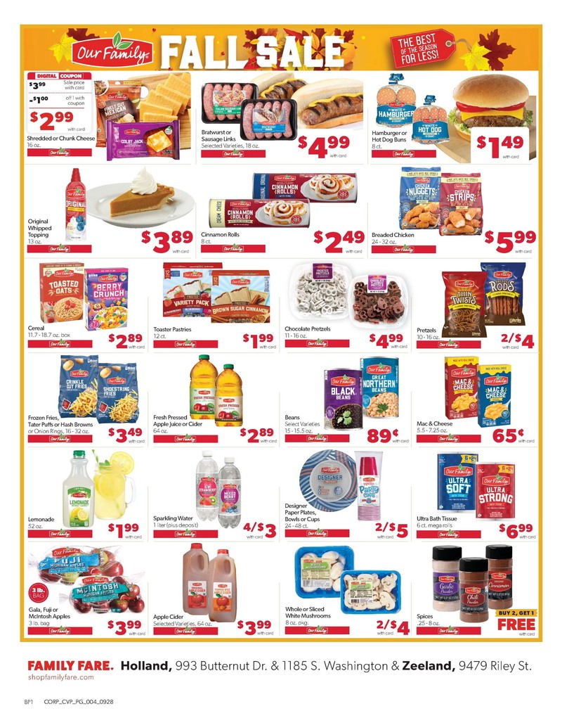 Family Fare Weekly Ad Sep 28 – Oct 04, 2025