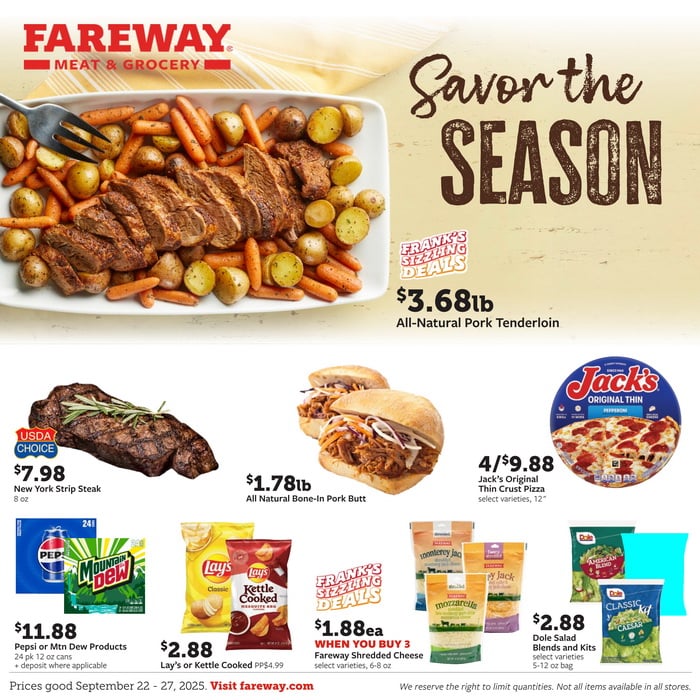 Fareway Weekly Ad Sep 22 – Sep 27, 2025