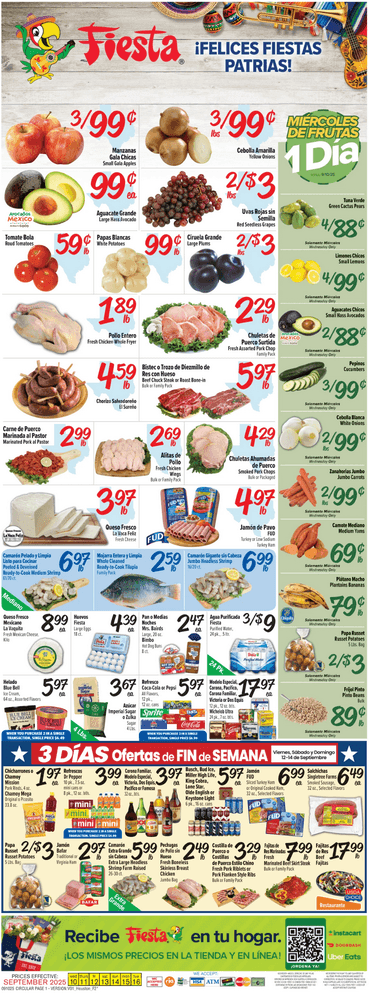 Fiesta Mart Weekly Ad Sep 10 – Sep 16, 2025