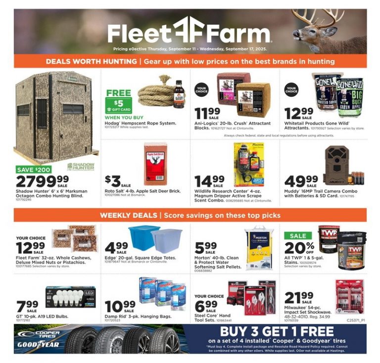 Fleet Farm Weekly Ad Sep 11 – Sep 17, 2025