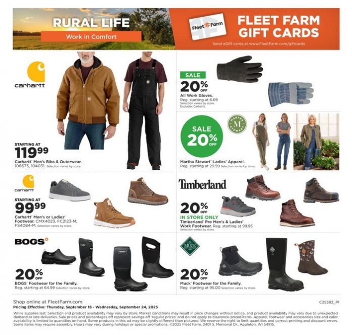 Fleet Farm Weekly Ad Sep 18 – Sep 24, 2025