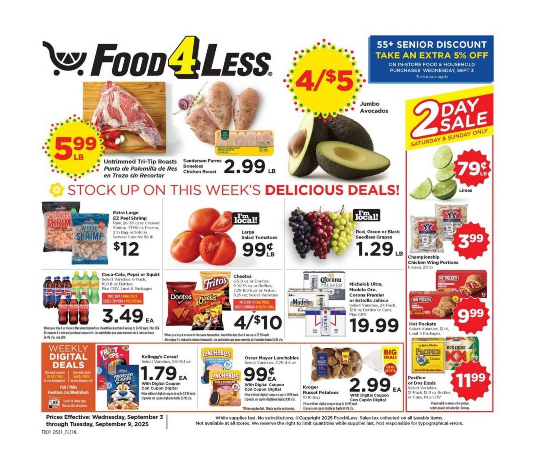 Food 4 Less Weekly Ad Sep 03 – Sep 09, 2025