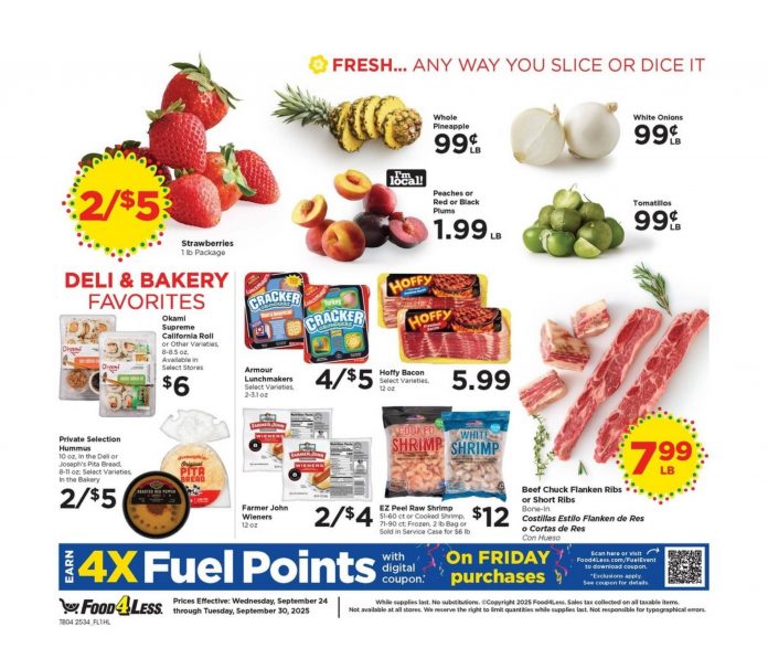 Food 4 Less Weekly Ad Sep 24 – Sep 30, 2025 (Halloween Promotion Included)